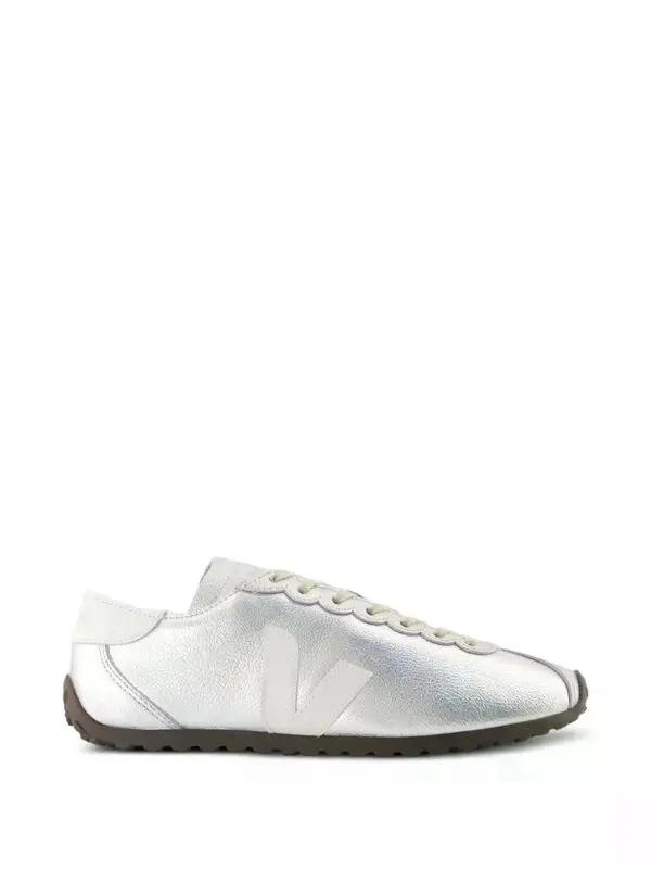 VEJA Cateyes Leather Sneakers - Silver