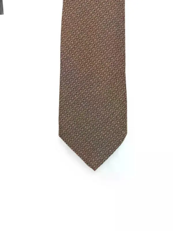 Canali Geometric-pattern Wool Tie