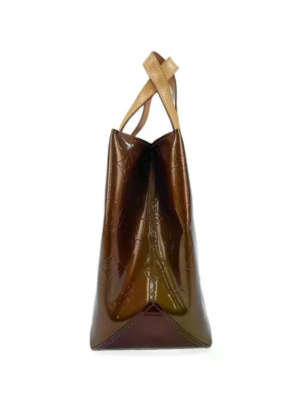 LOUIS VUITTON 2002 Monogram Vernis Reade Pm Handbag - Brown