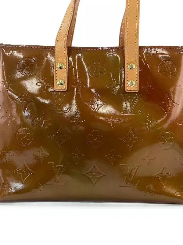 LOUIS VUITTON 2002 Monogram Vernis Reade Pm Handbag - Brown