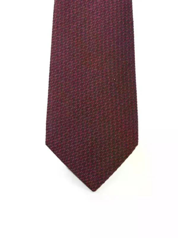 Canali Micro-pattern Silk-blend Tie