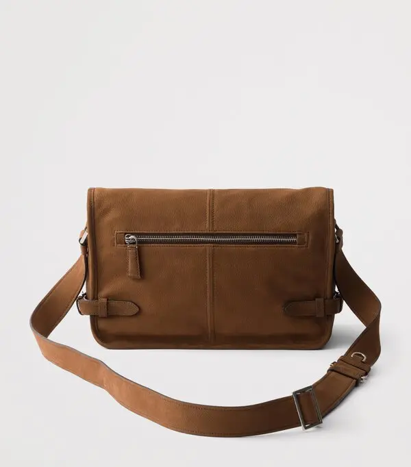 Prada Nubuck Leather Shoulder Bag