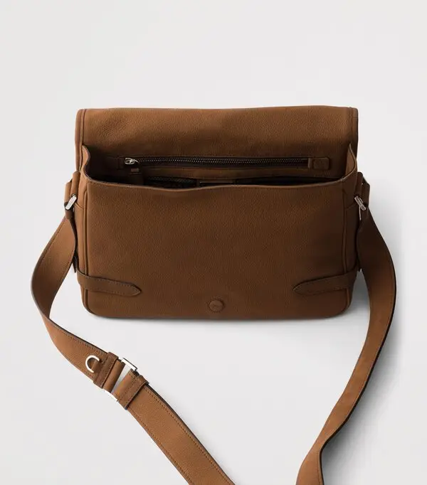 Prada Nubuck Leather Shoulder Bag