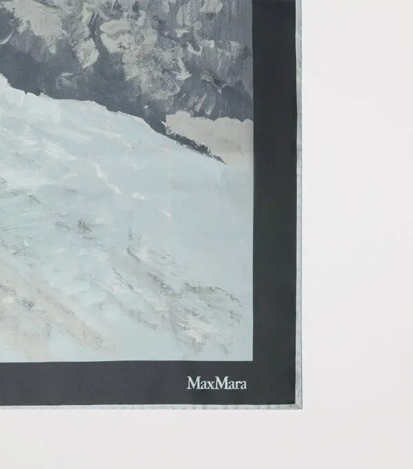 Max Mara Silk Printed Square Scarf