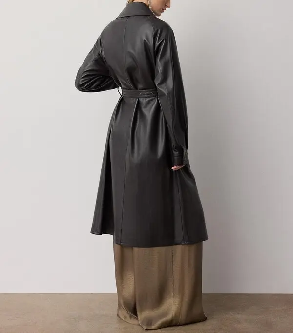 Ralph Lauren Lambskin Bailey Trench Coat