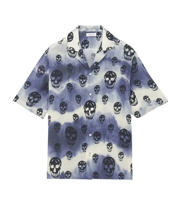 Alexander McQueen Tie-dye Skull Hawaiian Shirt