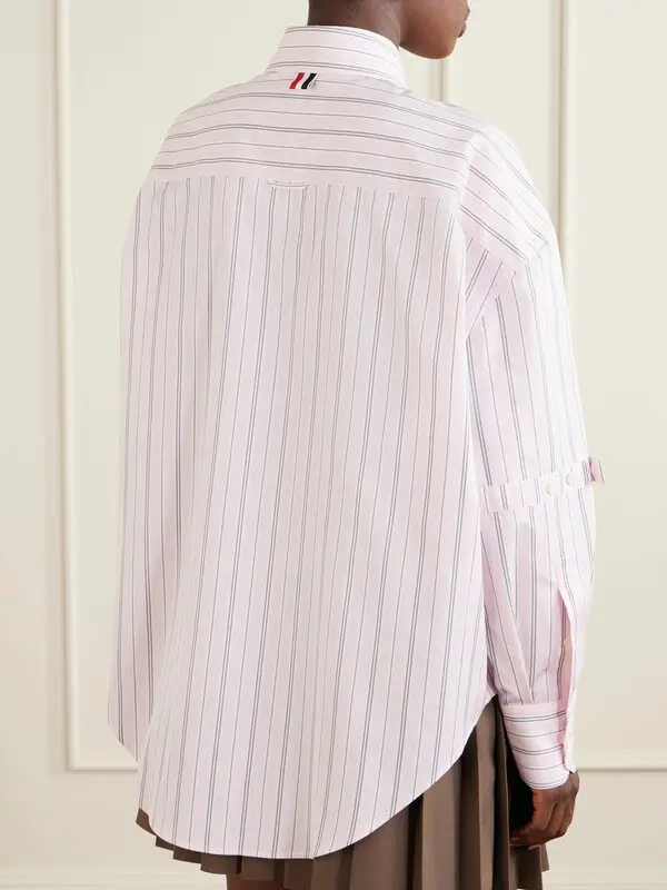 Thom Browne Striped Cotton-poplin Shirt