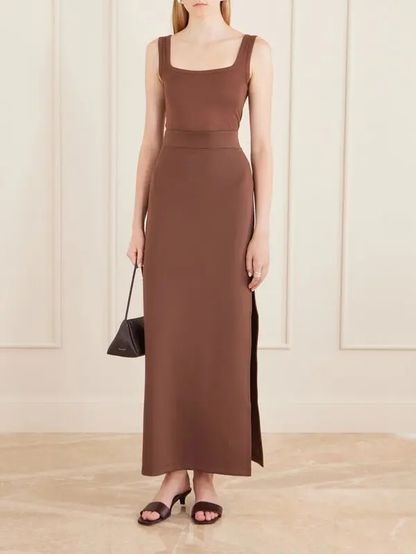 THE PARK Sawyer Cotton Tank - Brown