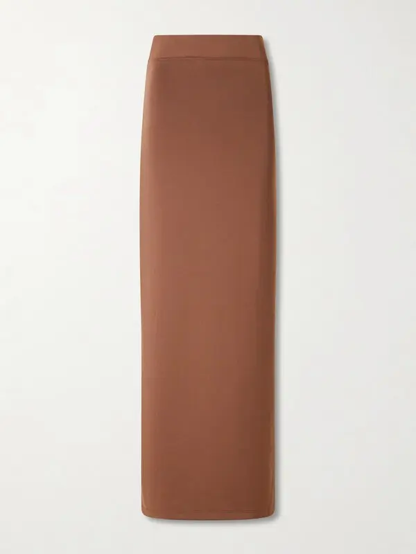 THE PARK Hailey Stretch-jersey Maxi Skirt - Brown