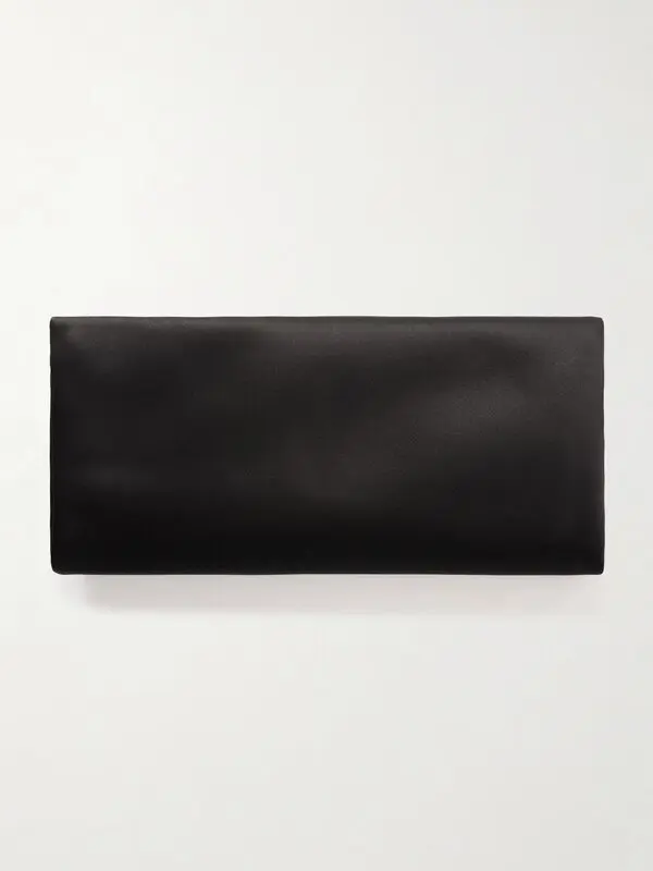 Saint Laurent Evening Satin Clutch - Black
