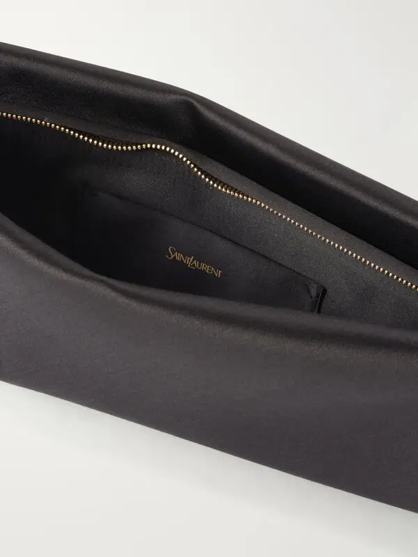 Saint Laurent Evening Satin Clutch