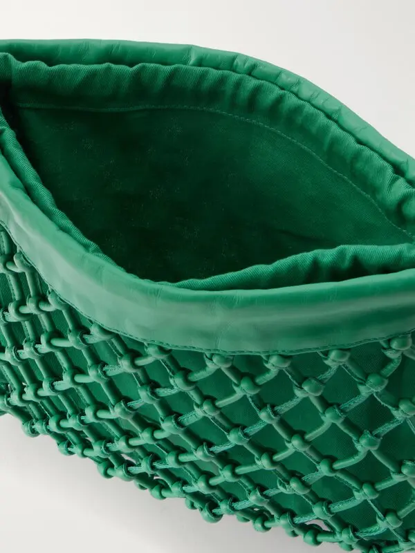 THE FRANKIE SHOP Morgan Woven Leather Clutch