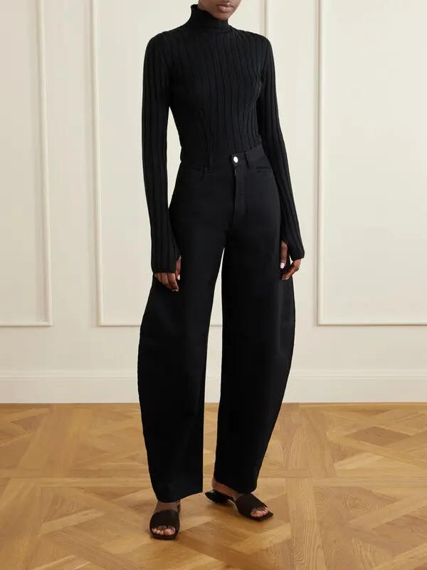 Alaïa Ellipse 30 Suede Slides