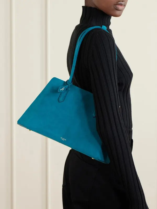 Alaïa Prisme Suede Shoulder Bag