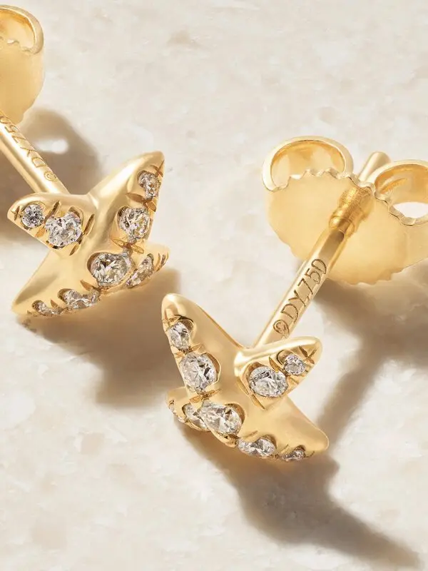 David Yurman Crossover Diamond And 18k Earrings