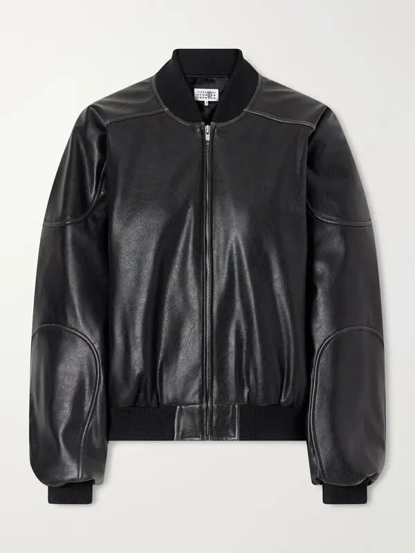 MAISON MARGIELA Leather-effect Jacket - Black
