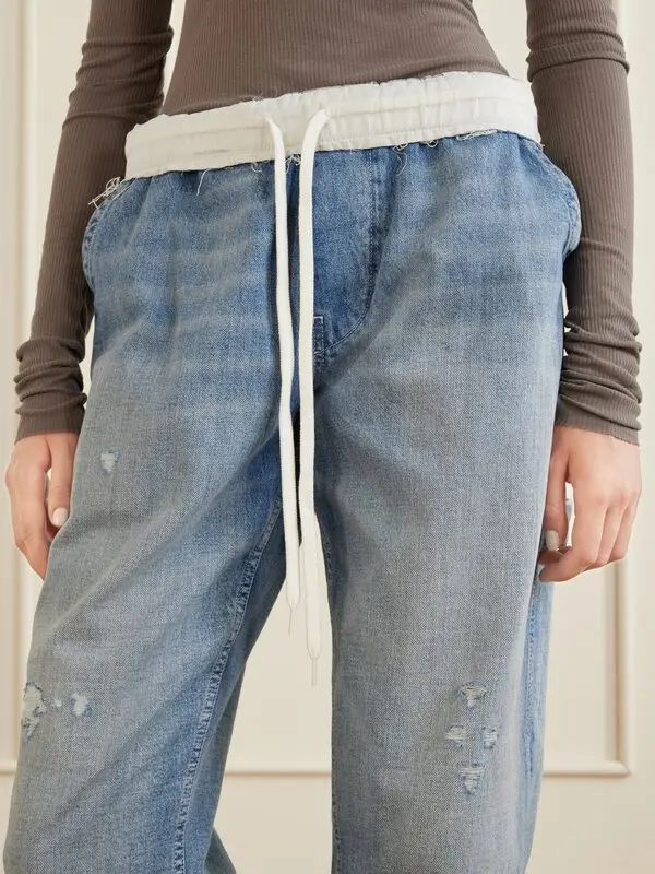 MAISON MARGIELA Distressed Wide-leg Jeans