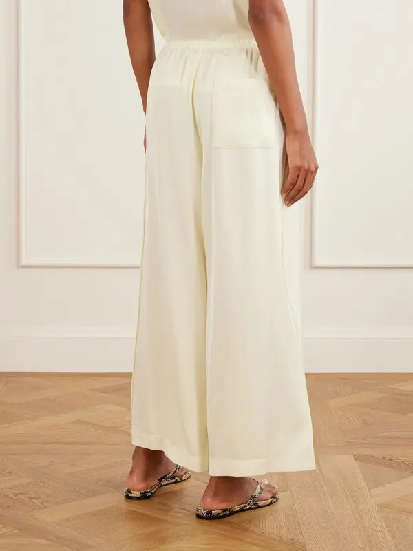 Theory Satin Wide-leg Pants