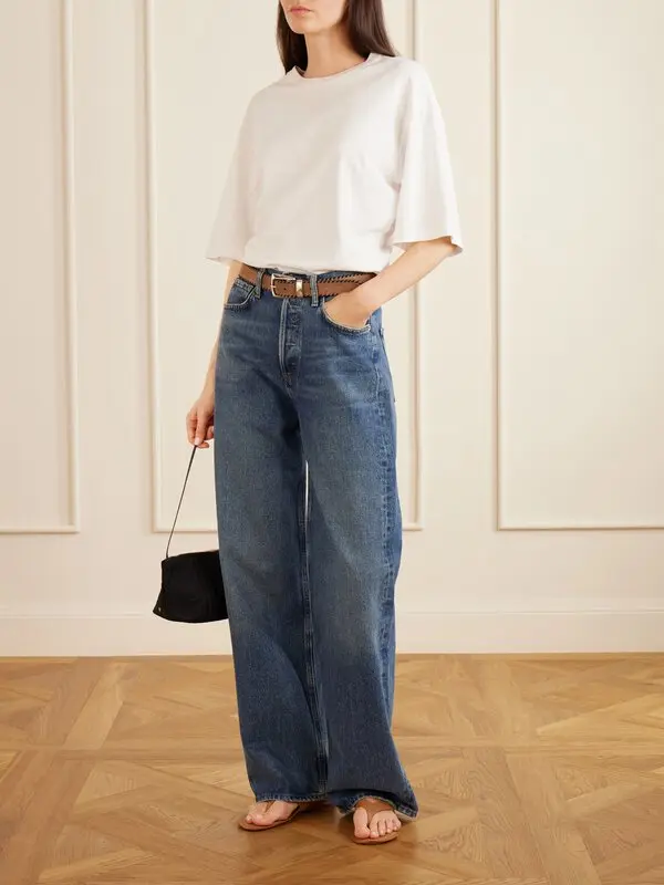 AGOLDE Ren Long High-rise Wide-leg Jeans