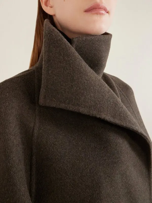 Khaite Romare Belted Double-face Wool Coat