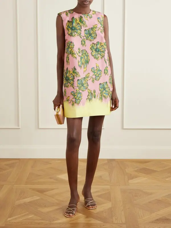 ALEMAIS Faye Floral-print Twill Mini Dress - Multi