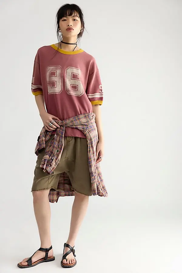 RAGABOND Lost And Found Ringer Tee At - Pink