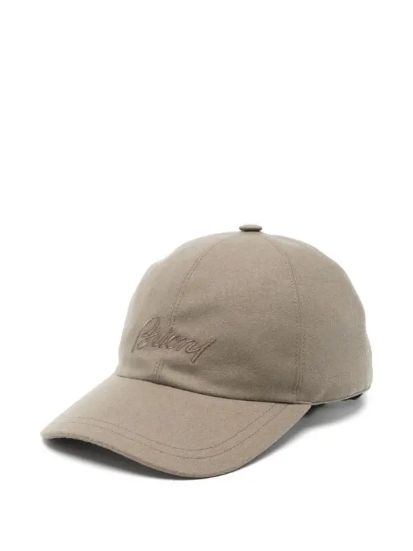 Brioni Technical Cashmere Baseball Cap - Green
