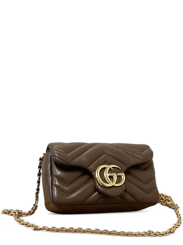 Gucci Gg Marmont Leather Mini Bag - Brown