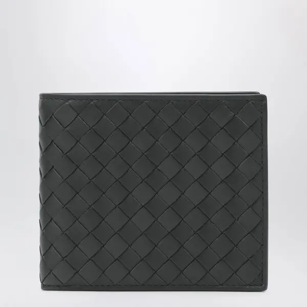 Bottega Veneta Slate Intrecciato Wallet - Grey