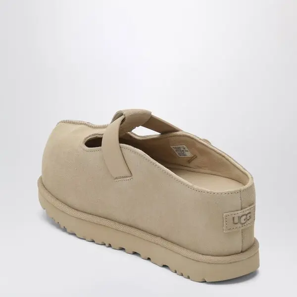 UGG Goldenstar Hi Suede Clogs In Sand