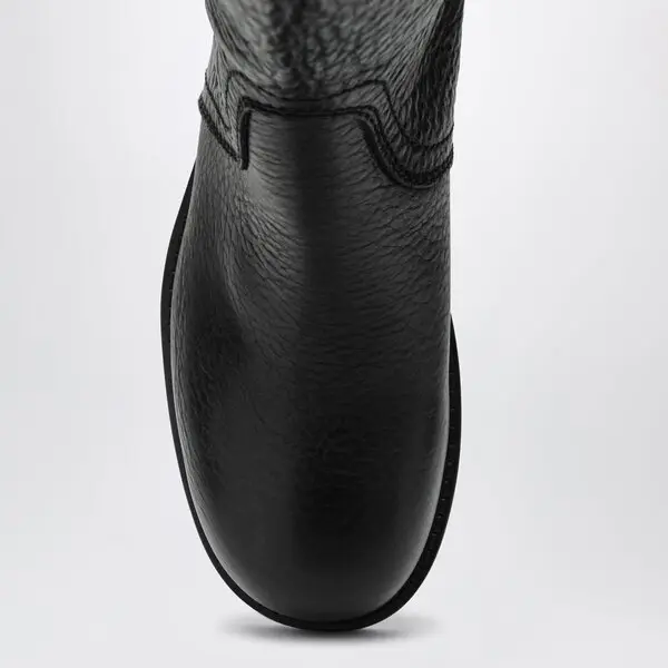 Dries Van Noten Leather Biker Boots