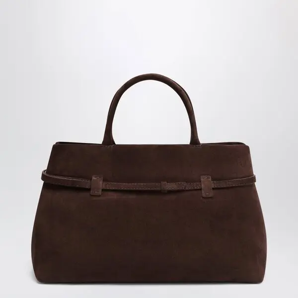 Manu Atelier Le Cambon 35 Suede Bag - Brown