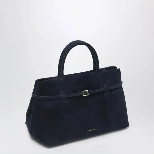 Manu Atelier Le Cambon" Suede Handbag - Blue