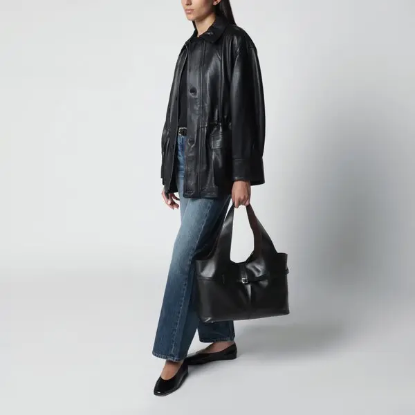 Manu Atelier Cambon Cabas Bag - Black