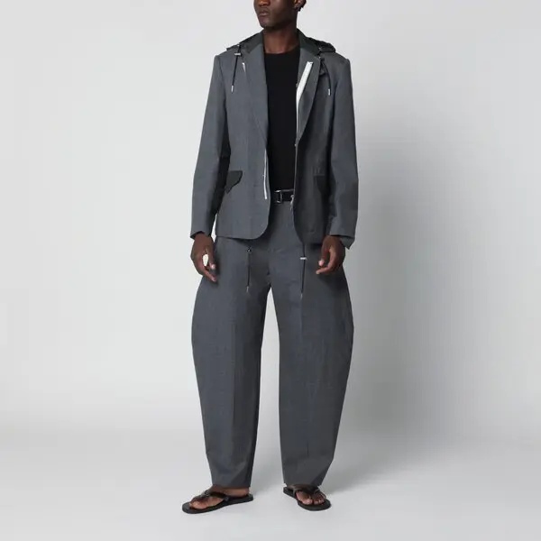 Sacai Wool Trousers With Belt