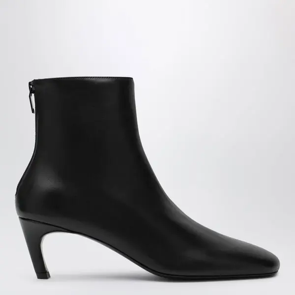 TOTEME Nappa Leather Ankle Boots - Black
