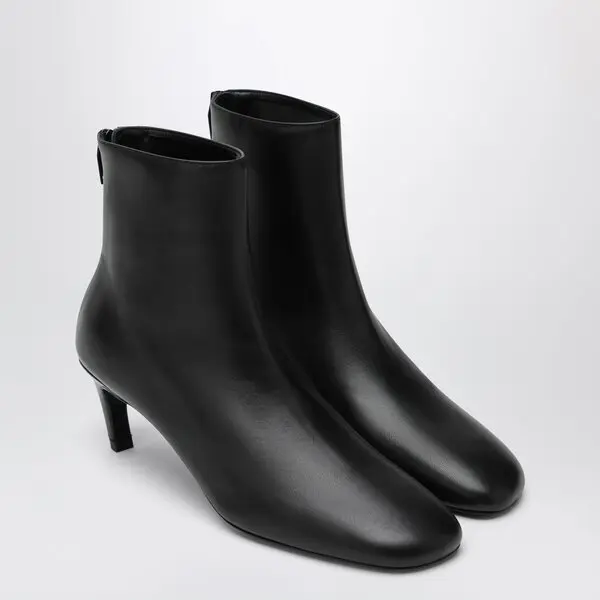 TOTEME Nappa Leather Ankle Boots - Black