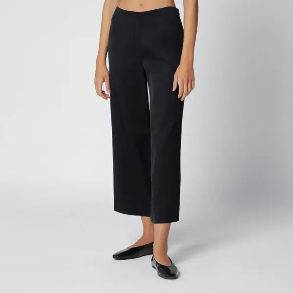 TOTEME Fluid Satin Trousers In Viscose - Black