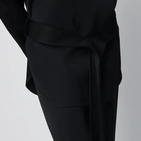 TOTEME Heavy Satin Tunic With Belt - Black