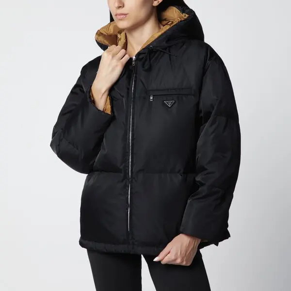 Prada Re-nylon Zip-up Puffer Jacket