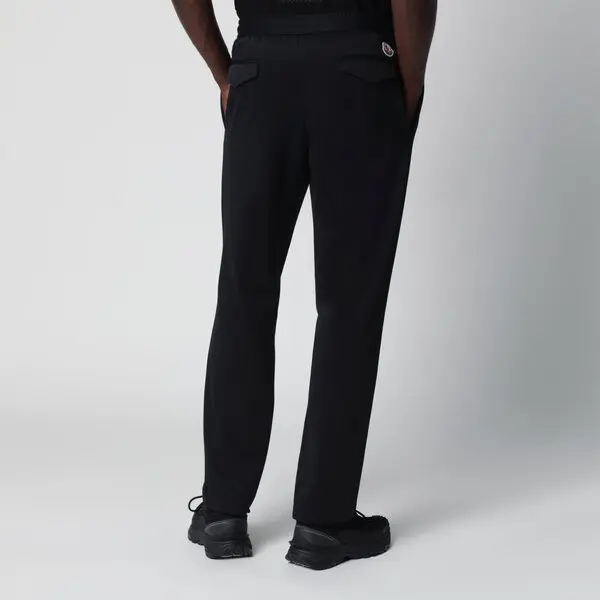Moncler Jogger Trousers With Logo Patch