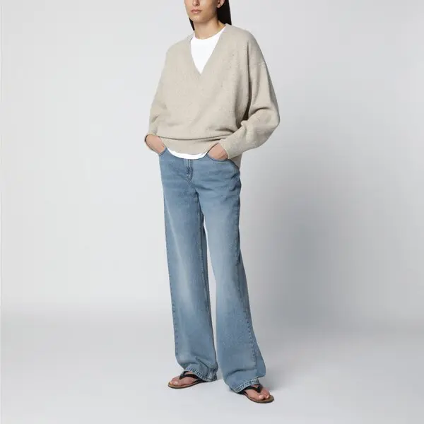 RÓHE Mélange Wool-blend Sweater