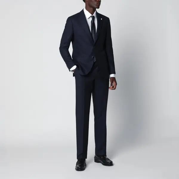 LUIGI BIANCHI Pinstripe Single-breasted Wool Suit