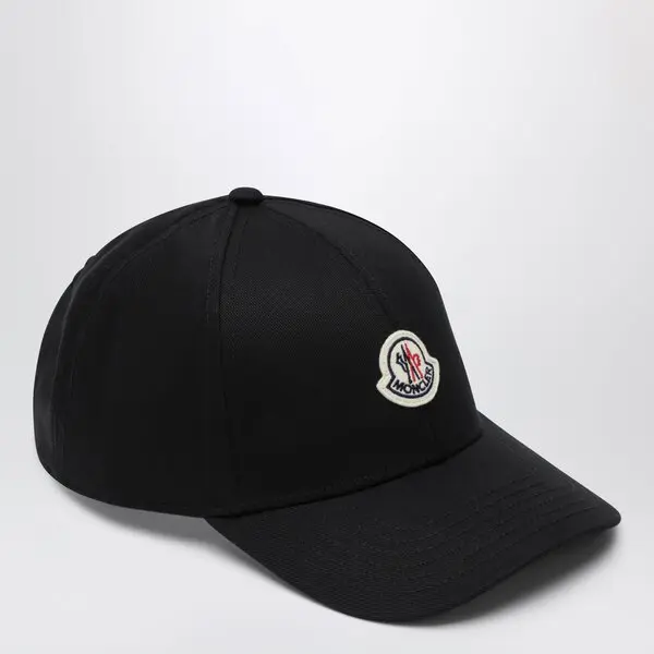 Moncler Cotton Baseball Cap With Logo Patch