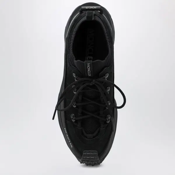 Moncler Trailgrip Lite3 Suede And Nubuck Sneakers - Black