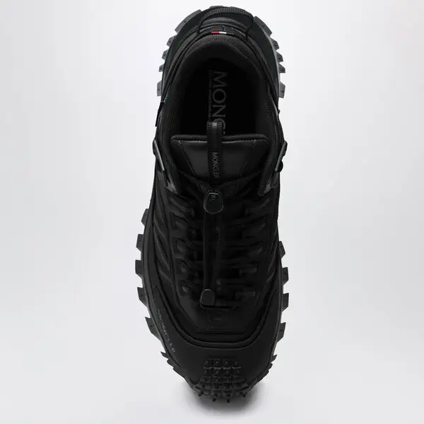 Moncler Trailgrip Gtx Sneakers In Leather And Nylon - Black
