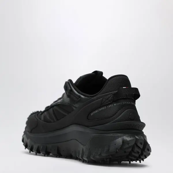 Moncler Trailgrip Gtx Sneakers In Leather And Nylon - Black
