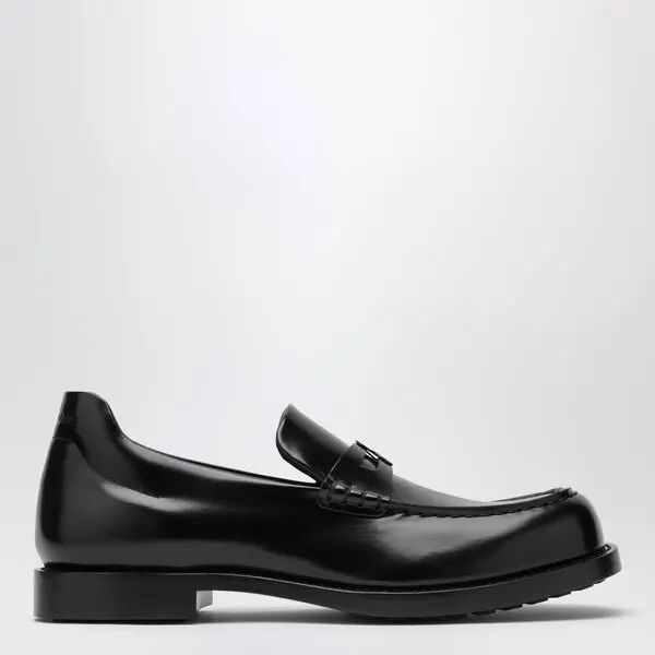 Balenciaga Comfy Loafers In Shiny Calfskin Leather - Black