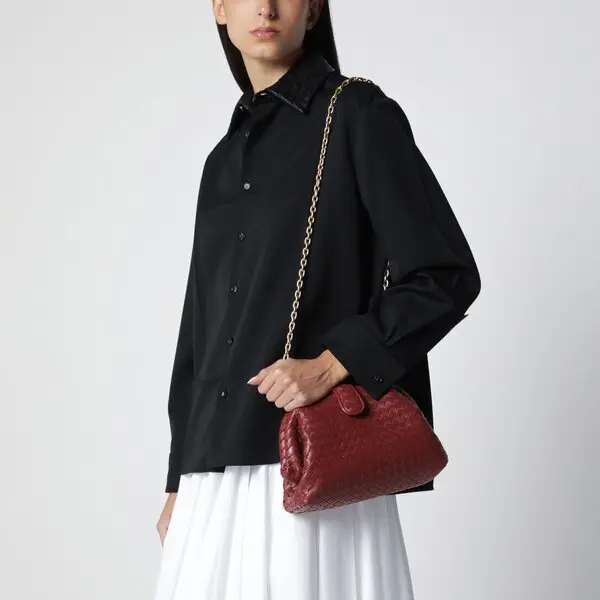 Bottega Veneta Small Lauren Clutch - Red