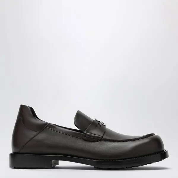 Balenciaga Comfy Loafers In Mocha Leather - Brown